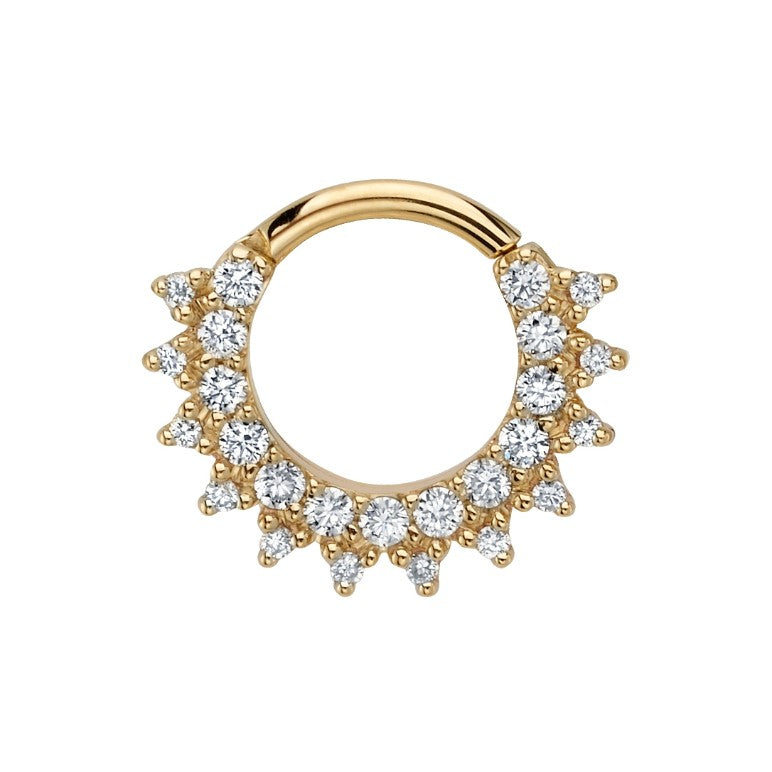 BVLA Gold Gem Kolo Ring – Spec Body Art (Tattoo & Piercing)