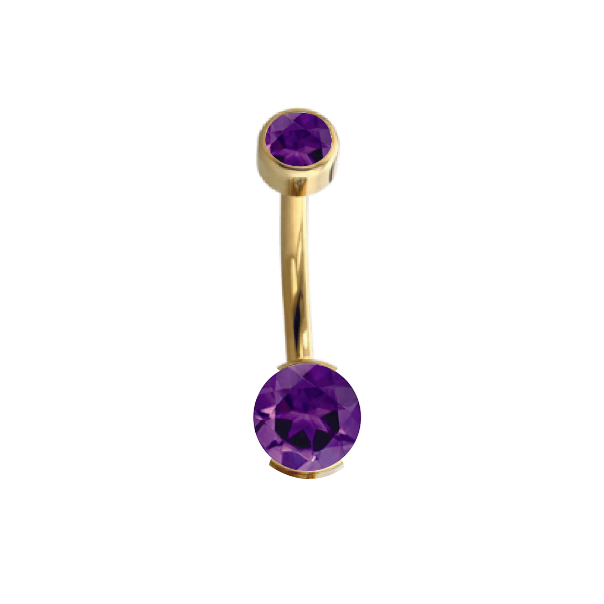 Anatometal Gold Mini Partial Bezel Navel Curve – Spec Body Art (Tattoo ...