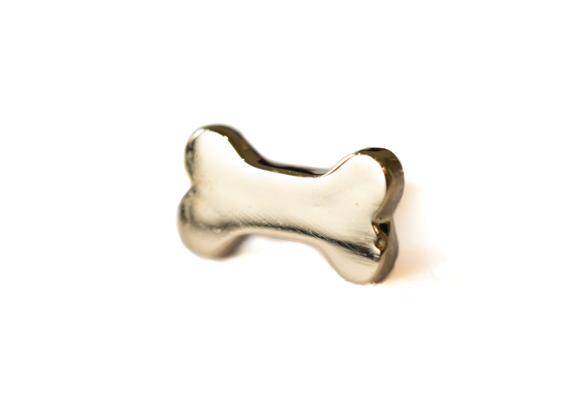 Junipurr Gold Dog Bone - Threadless – Spec Body Art (Tattoo & Piercing)