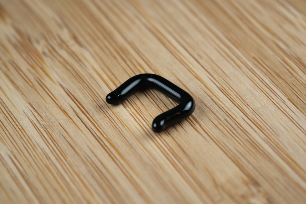 Glass Wear Studio Plugs - Septum Retainers (Black) – Spec Body Art ...